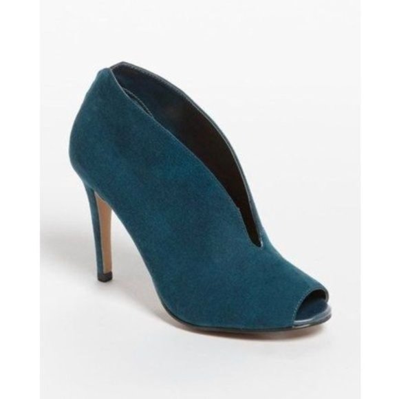 Halogen | Shoes | Halogen Slate Blue Teal Suede Katrina Studded Bootie ...